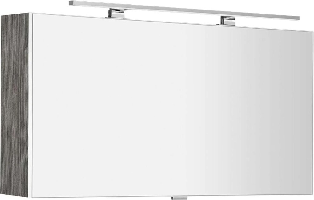 Sapho Cloe - Zrcadlová skříňka s LED osvětlením 100x50x18 cm, dub stříbrný CE100-0011