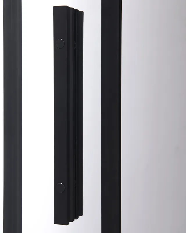 BPS-koupelny Posuvné sprchové dveře PD-NOB HYD-5171 100 cm černá/transparent pro instalaci do niky - bez vaničky