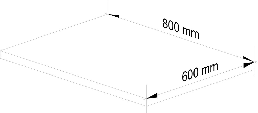 Kuchyňská deska Olivie S 80 cm dub Craft