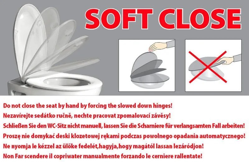 GSI GSI, MODO WC sedátko, Soft Close, bílá, MS98C11