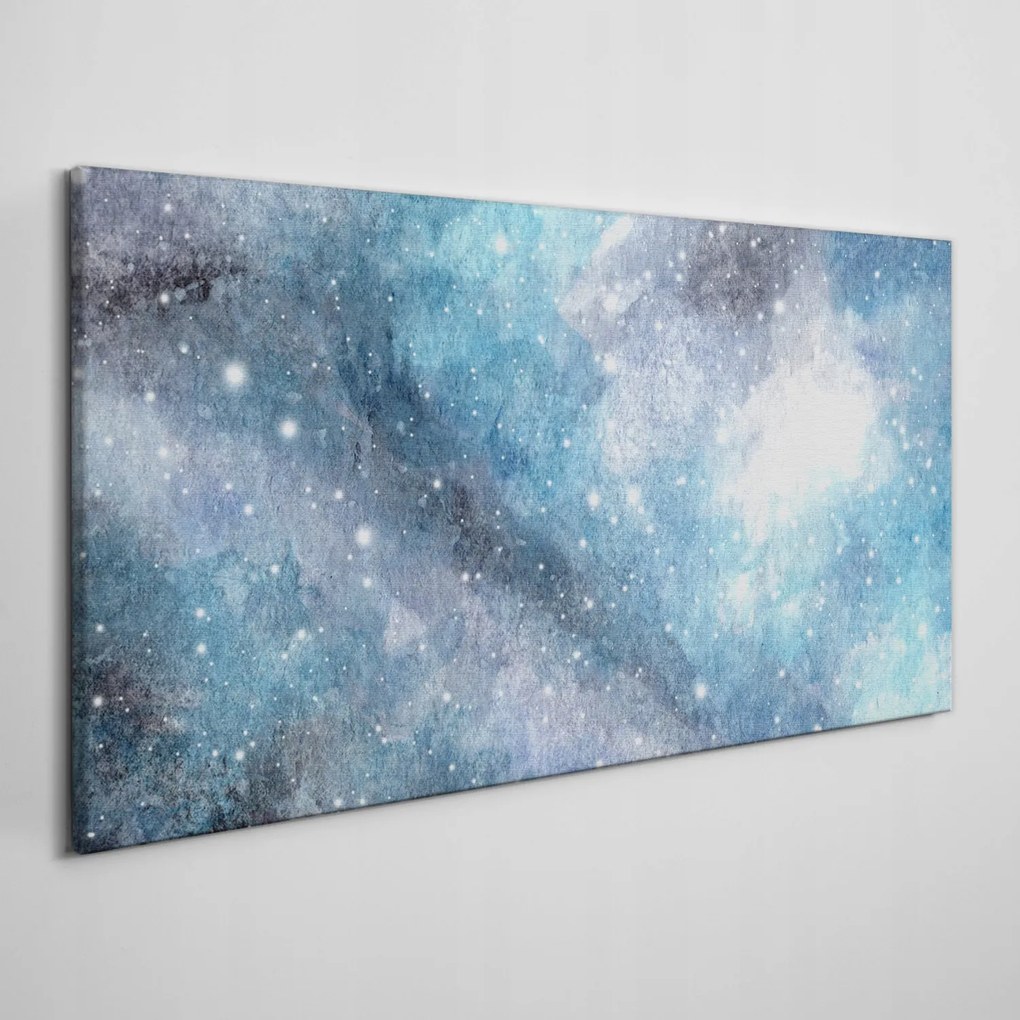 Obraz plátno Canvas s potiskem Noc obloha galaxie hvězdy 120x60 cm