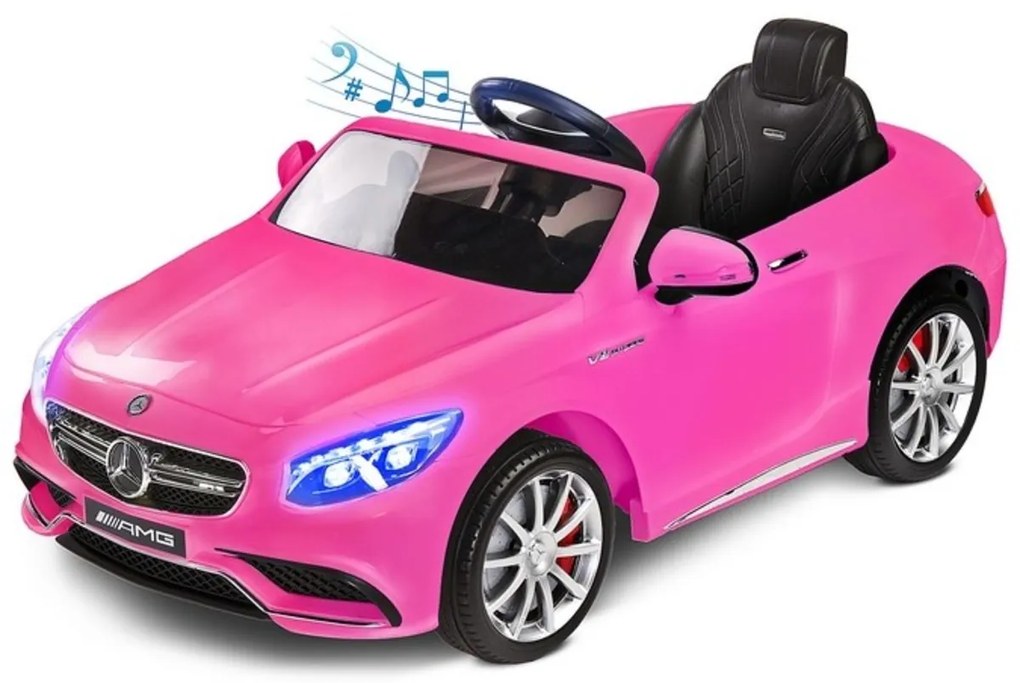 Elektrické autíčko Toyz Mercedes-Benz S63 AMG-2 motory pink