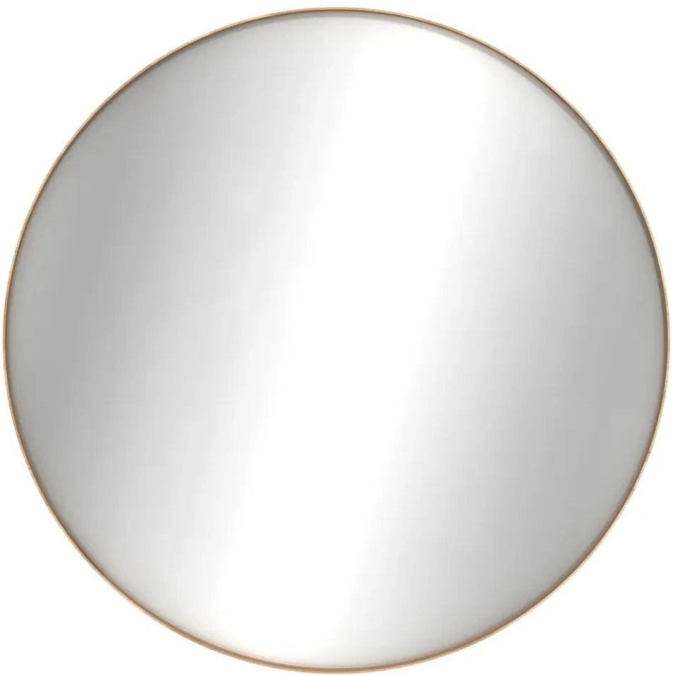 Ethnicraft designová zrcadla Oak Layers Wall Mirror (průměr 121 cm)