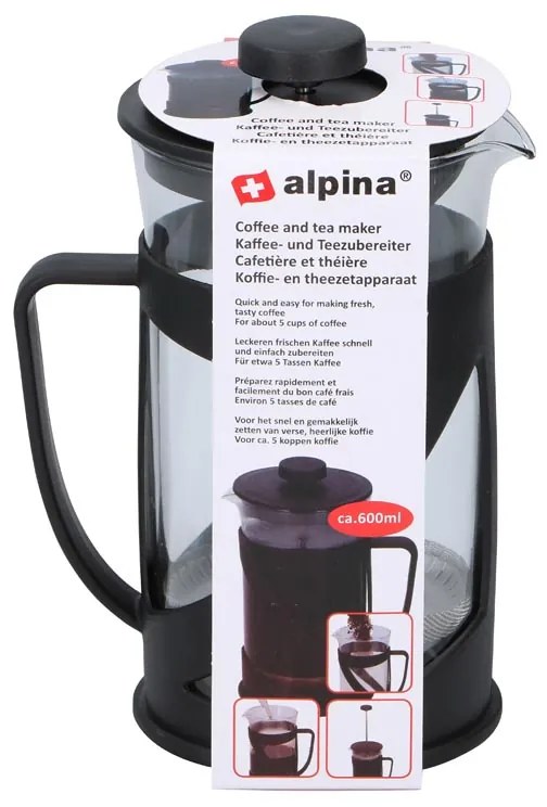 French press Alpina, 600ml