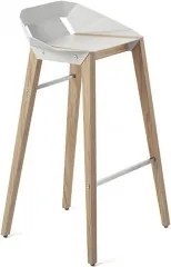 Barová židle Tabanda DIAGO, 75 cm, dubová podnož (RAL9018)