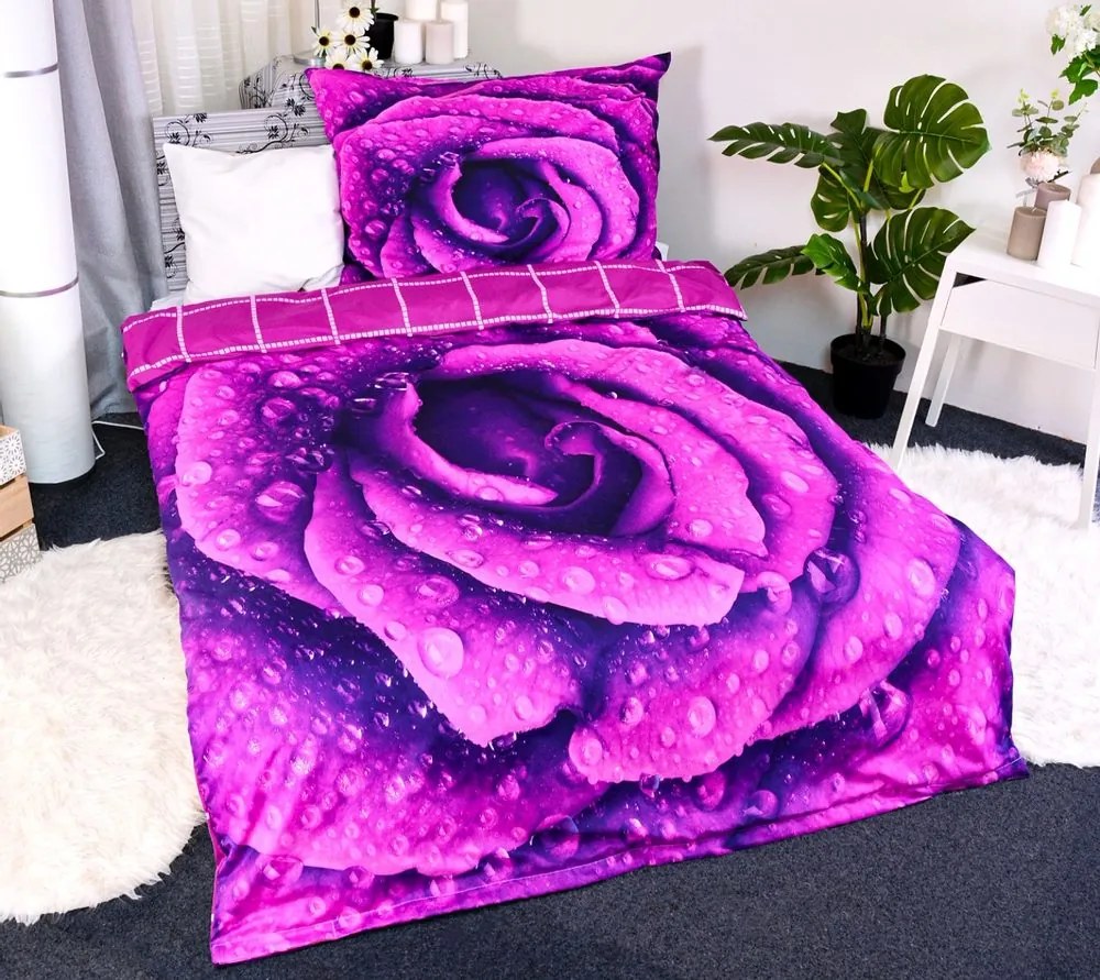 3D povlečení 140x200, 70x90 cm  - Ranní rosa