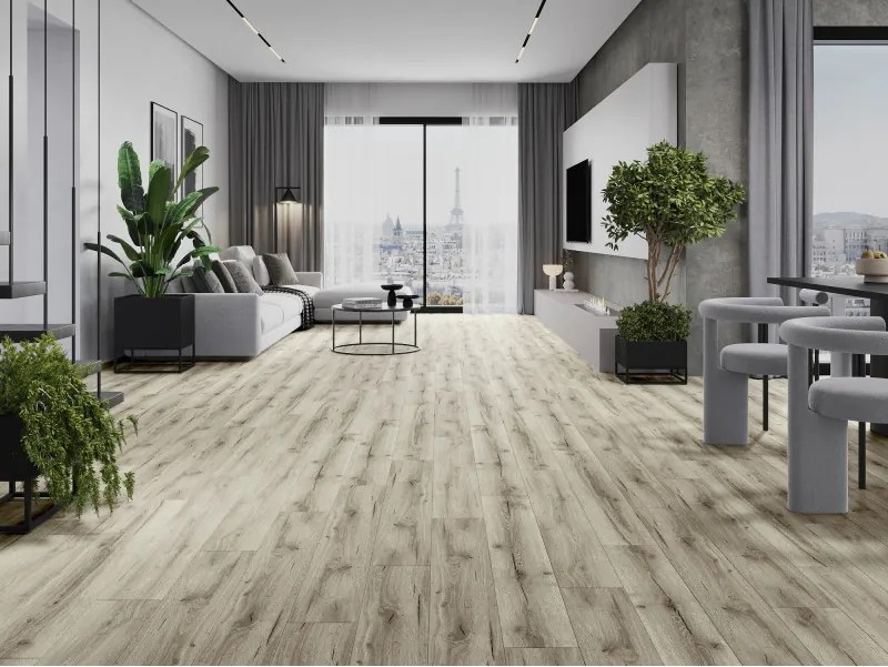 Mexen Wirginia vzorek vinylových panelů SPC 6,5 mm, podklad IXPE 1,5 mm, 4 V-drážka, dub - F1005-S