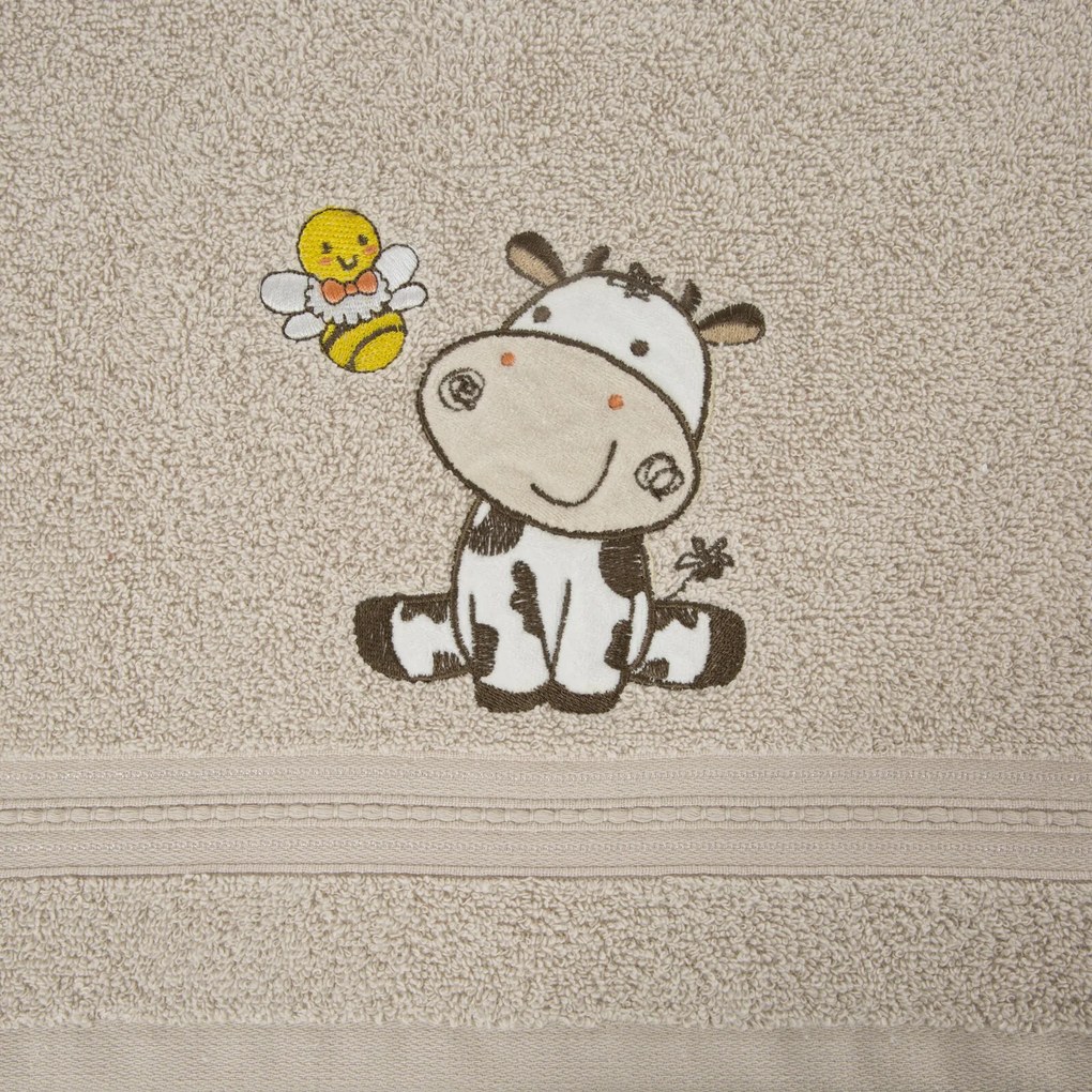 DĚTSKÝ BAVLNĚNÝ RUČNÍK BABY67 50X90 CM BÉŹOVÁ