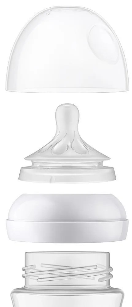PHILIPS AVENT Láhev Natural Response 260 ml Philips AVENT 1 m+, Růžová