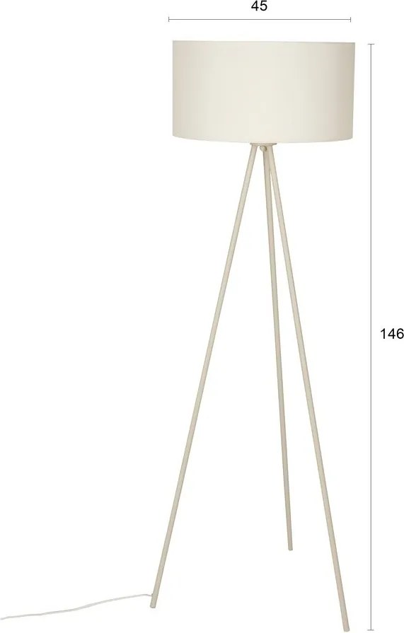 Béžová stojací lampa (výška 146 cm) Susie – White Label