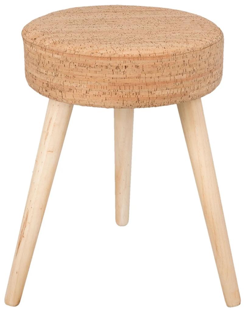 Hnědá dřevěná stolička - 38*37*44 cm