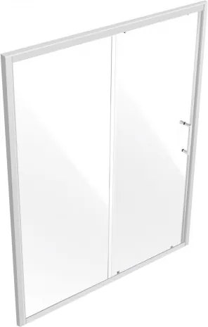 Polorámové sprchové dveře 146,6–149,9 × 177,8 cm SGCC tvrzené sklo 6,4 mm chrom