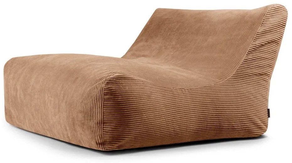 Hnědý manšestrový sedací vak Sofa Lounge – SLOWDOWN