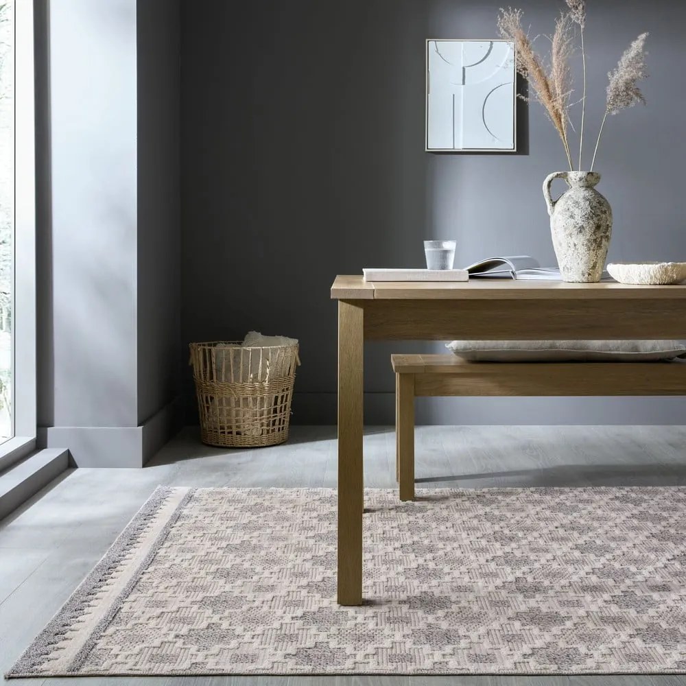 Šedobéžový pratelný koberec 78x150 cm Graysen – Flair Rugs