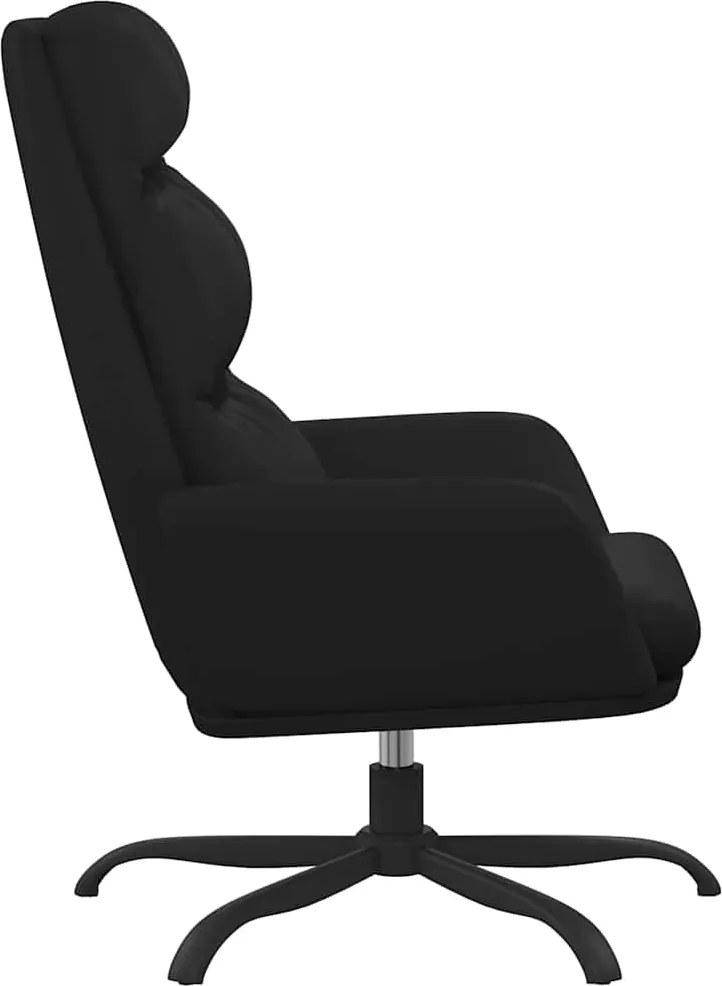 Relaxační křeslo černé umělá kůže 341141