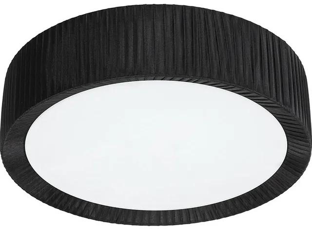 Nowodvorski 5347 ALEHANDRO black - Černý látkový lustr, 2 x E27, Ø 35cm |  BIANO