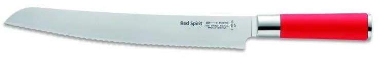 F. Dick Red Spirit Nůž na chléb s vlnitým výbrusem 26cm Červený