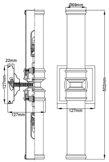 Elstead FE-PAYNE2-BATH -LED Koupelnové nástěnné svítidlo PAYNE 2xG9/3W/230V IP44