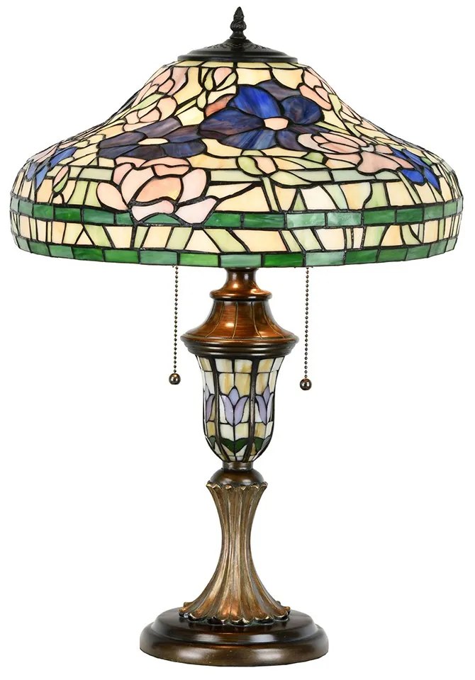 Stolní lampa Tiffany Destini - 46x60 cm E27/max 2x60W