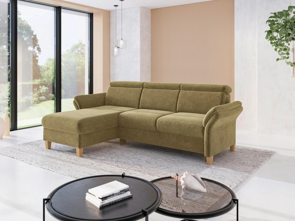 XXXLutz ROHOVÁ SEDAČKA, textil, olivově zelená Sit & More - Sedací soupravy - 000144025792