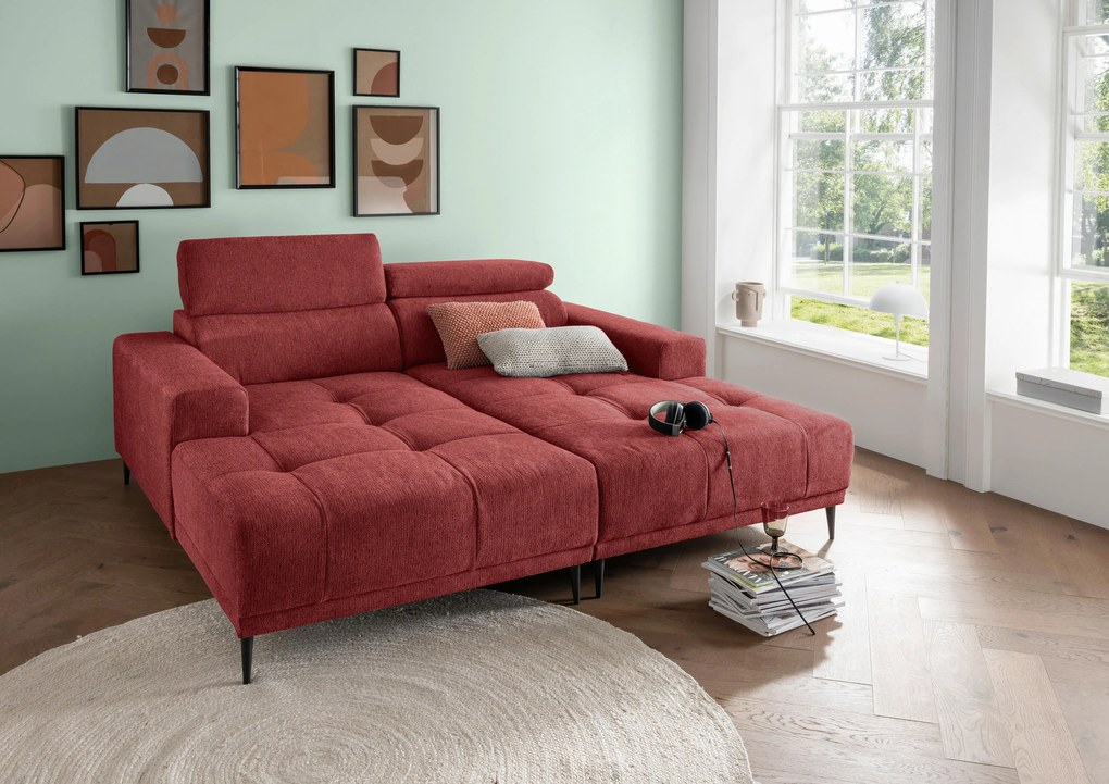 XXXLutz POHOVKA BIG SOFA, textil, červená P & B - Pohovky - 002310041635