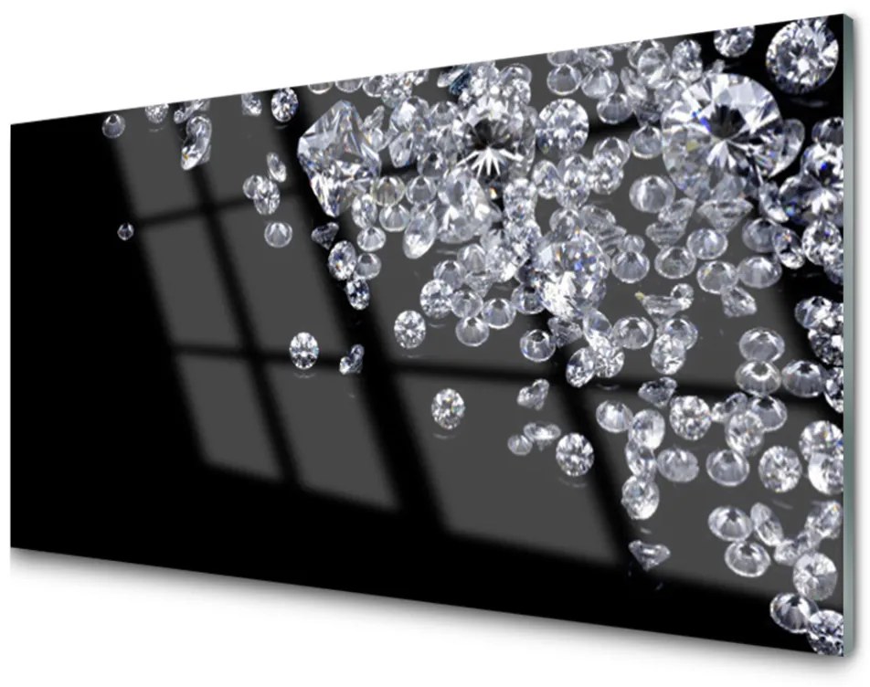 Obraz na skle Skleněný Diamanty Umění
