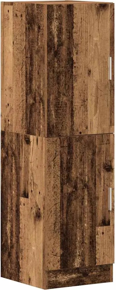 Sada 2 kusů kuchyňských skříněk old wood kompozitní dřevo 3324149