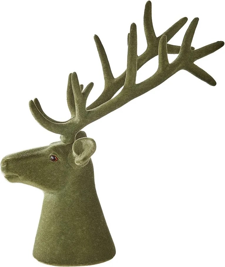 MOUNTAIN LODGE Hlava jelena 51 cm - zelená