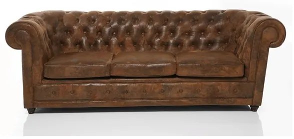 KARE DESIGN Sofa Oxford trojsedačka Vintage Eco 76 × 220 × 92 cm