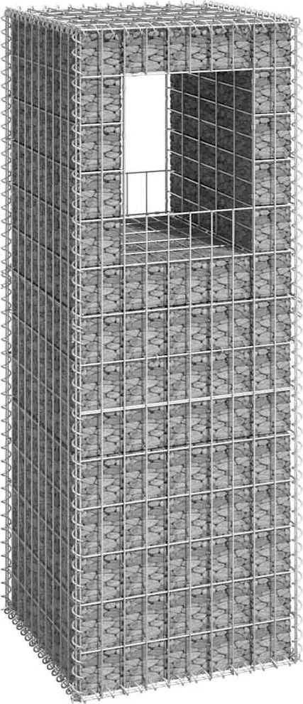 Gabionový sloupek 50 x 50 x 140 cm železo 151270