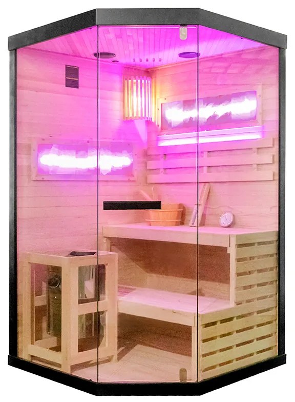 BPS-koupelny Finská sauna Relax HYD-4782 120x120, 2 osoby