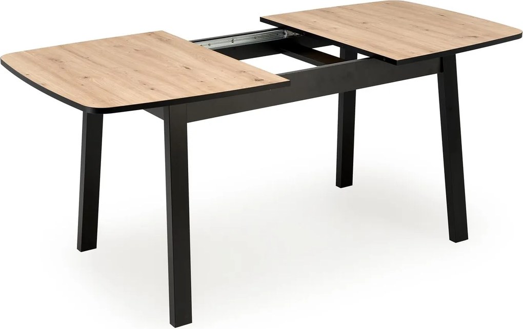 Rozkládací jídelní stůl Barril 130/170 cm dub artisan/černý