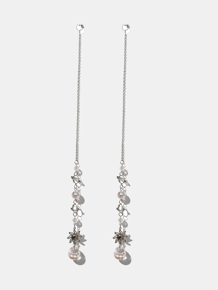 Sinsay - Závěsná zahradní dekorace suncatcher s krystaly 2 pack - bílá