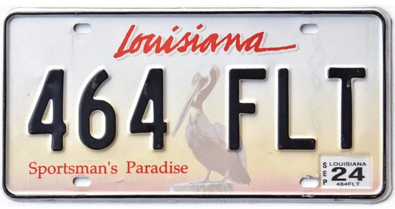 Americká SPZ Louisiana Sportsman´s Paradise 464 FLT