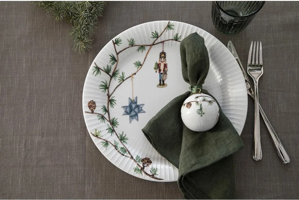 Bílý porcelánový talíř s vánočním motivem ø 27 cm Hammershøi Christmas – Kähler Design