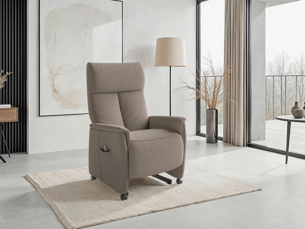 XXXLutz RELAXAČNÍ KŘESLO, textil, šedohnědá Sit & More - Online Only křesla & taburety - 00014403243D