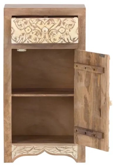 furniture-nabytek.cz - 5dílná koupelnová sada Delmar z masivního manga, lakovaná, hnědá