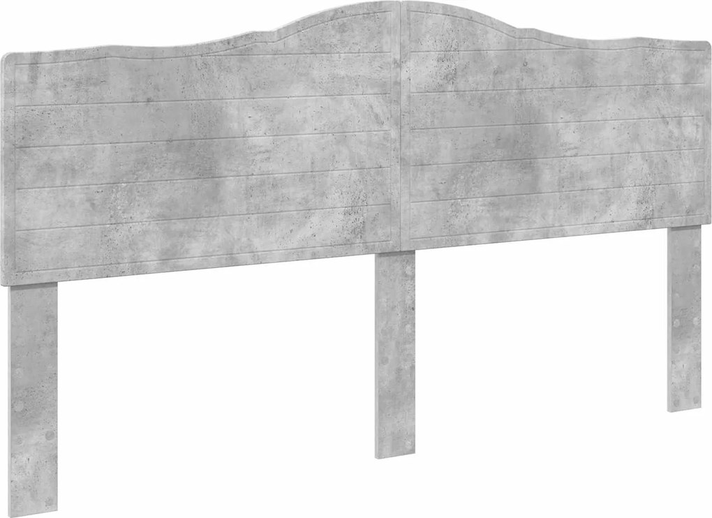 Rám postele s čelo Betonově šedá 180 x 200 cm Kompozitní dřevo 3413572