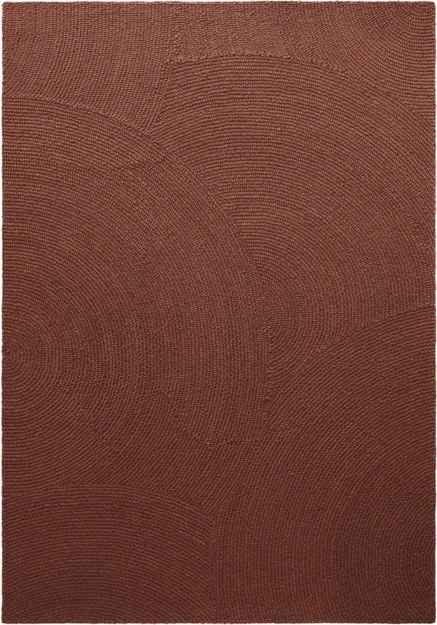 Ručně tkaný vlněný koberec v cihlové barvě 80x150 cm Calmio – Hanse Home