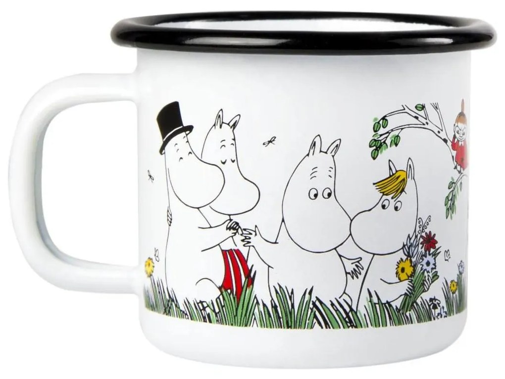 Smaltovaný plecháček Happy Family, 1,5 dl Muurla