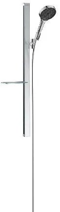 Hansgrohe Rainfinity - Sada sprchové hlavice 130, 3jet, tyče 90 cm a hadice, EcoSmart, chrom 27672000