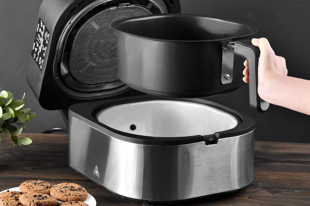 Bezkouřový gril / horkovzdušná fritéza Masterpro 1760 W / černá | BIANO