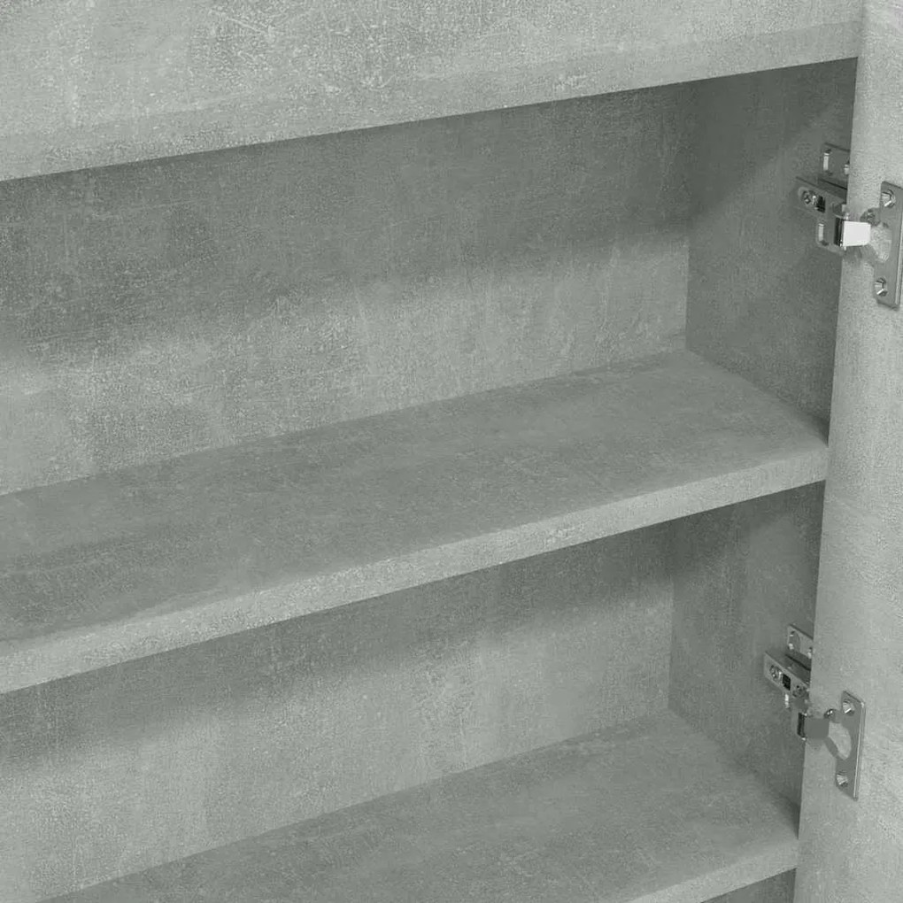 Koupelnová skříňka se zrcadlem 80x15x60 cm MDF betonově šedá 331535