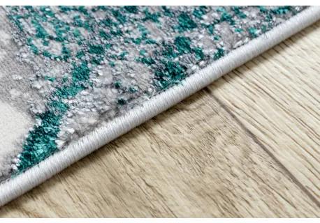 Moderní koberec DE LUXE 621 Síť Strukturální šedá / zelená velikost 120x170 cm | krásné koberce cz