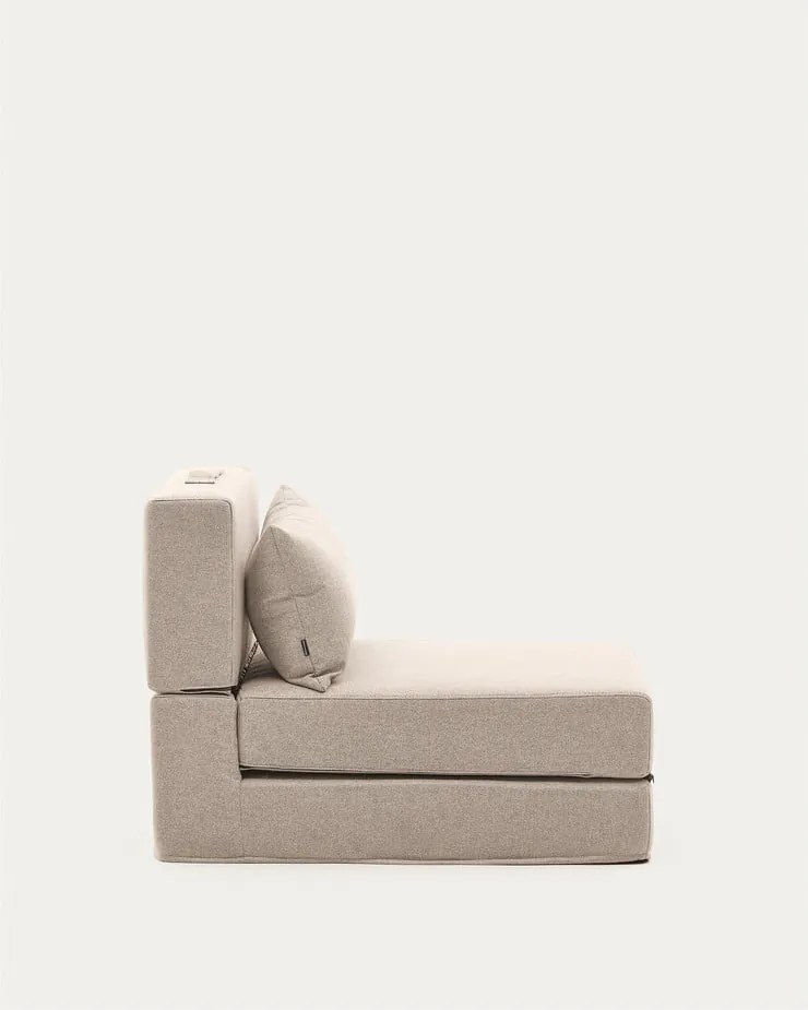 Rozkládací křeslo šedobéžové Arty – Kave Home