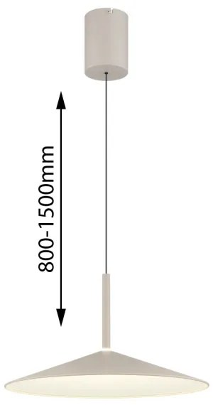 Globo 15635SA - LED Lustr na lanku LAMPONE LED/18W/230V 4000K béžová