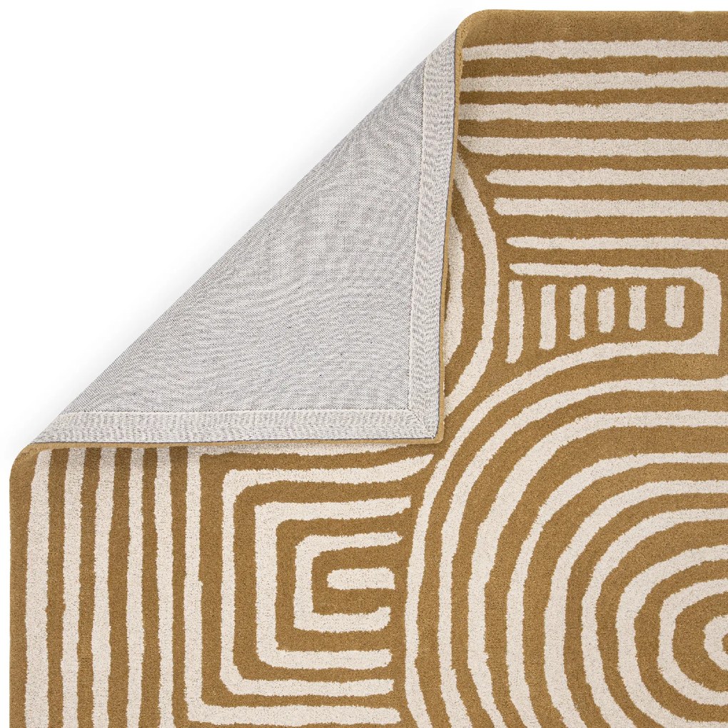 Tribeca Design Kusový koberec Jigsaw Curve Ochre Rozměry: 160x230 cm