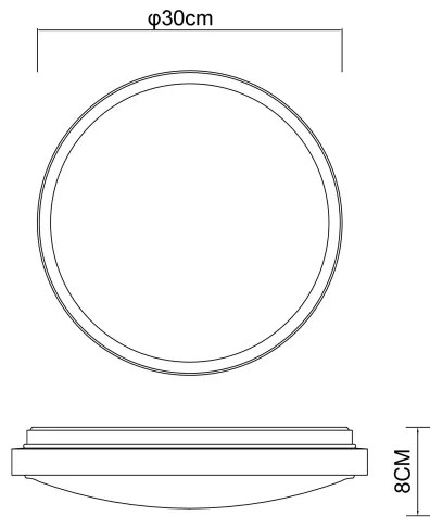 Globo 41765-12 - LED Stropní svítidlo SAMMI LED/12W/230V 3000/4500/6000K