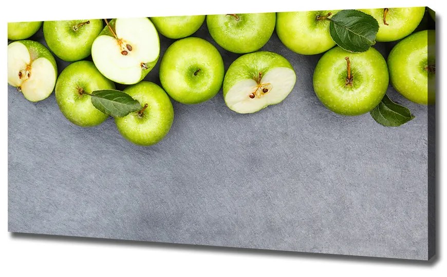 Wallmuralia Foto obraz na plátně Zelená jablka 120x60 cm