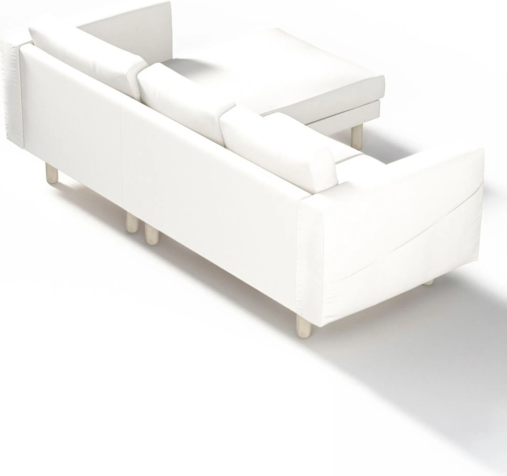 Potah na pohovku IKEA Norsborg 3-místná se šezlongem barva bílá